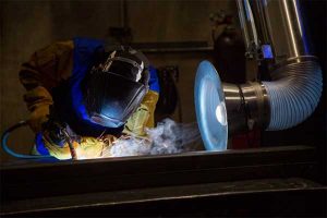 Positioning Of The Source Capture Hood During Welding